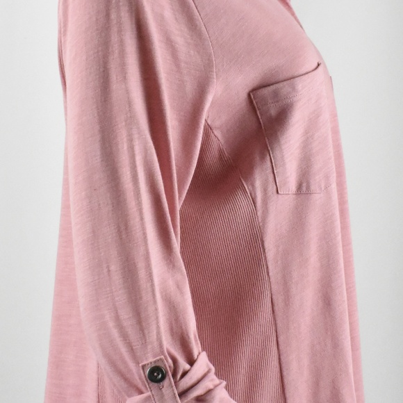 Style & Co. | Tops | Light Pink Button Up Shirt Ribbed Side | Poshmark